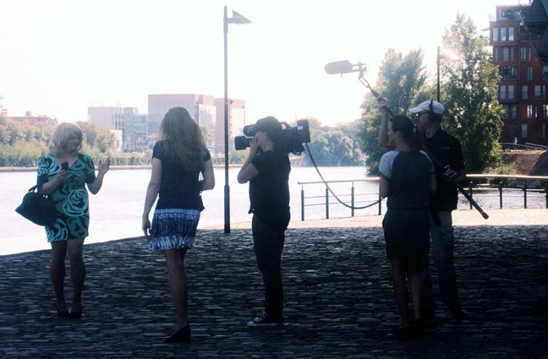 Dreharbeiten mit Tini und Tina – Transnormal – Das Erlebnisportal